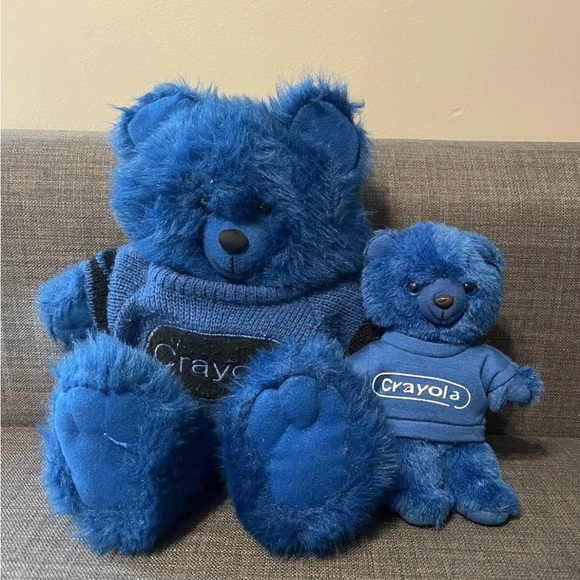 Crayola | Toys | Vtg 986 Crayola Binney Smith Blue Sweater Bear ...